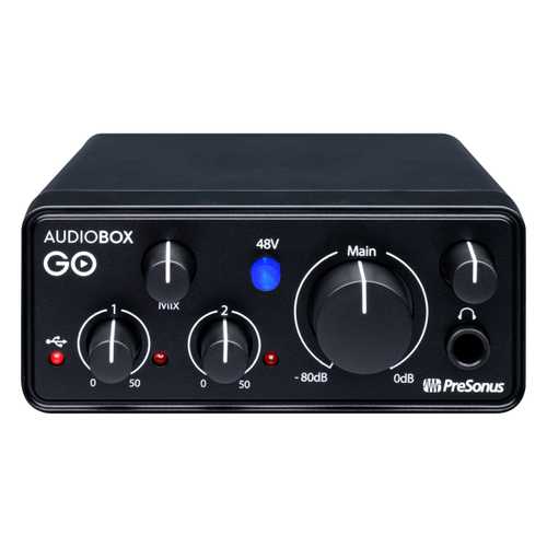 Presonus PreSonus Audio Interfaces - Audiobox USB Go Black > Recording ...