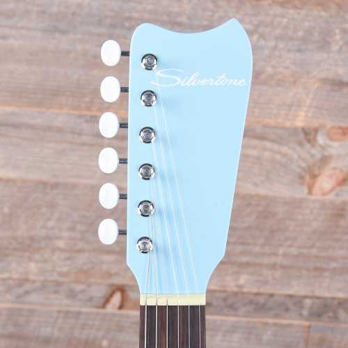 Silvertone 1449 Daphne Blue Daphne Blue > Guitars Electric Solid Body ...