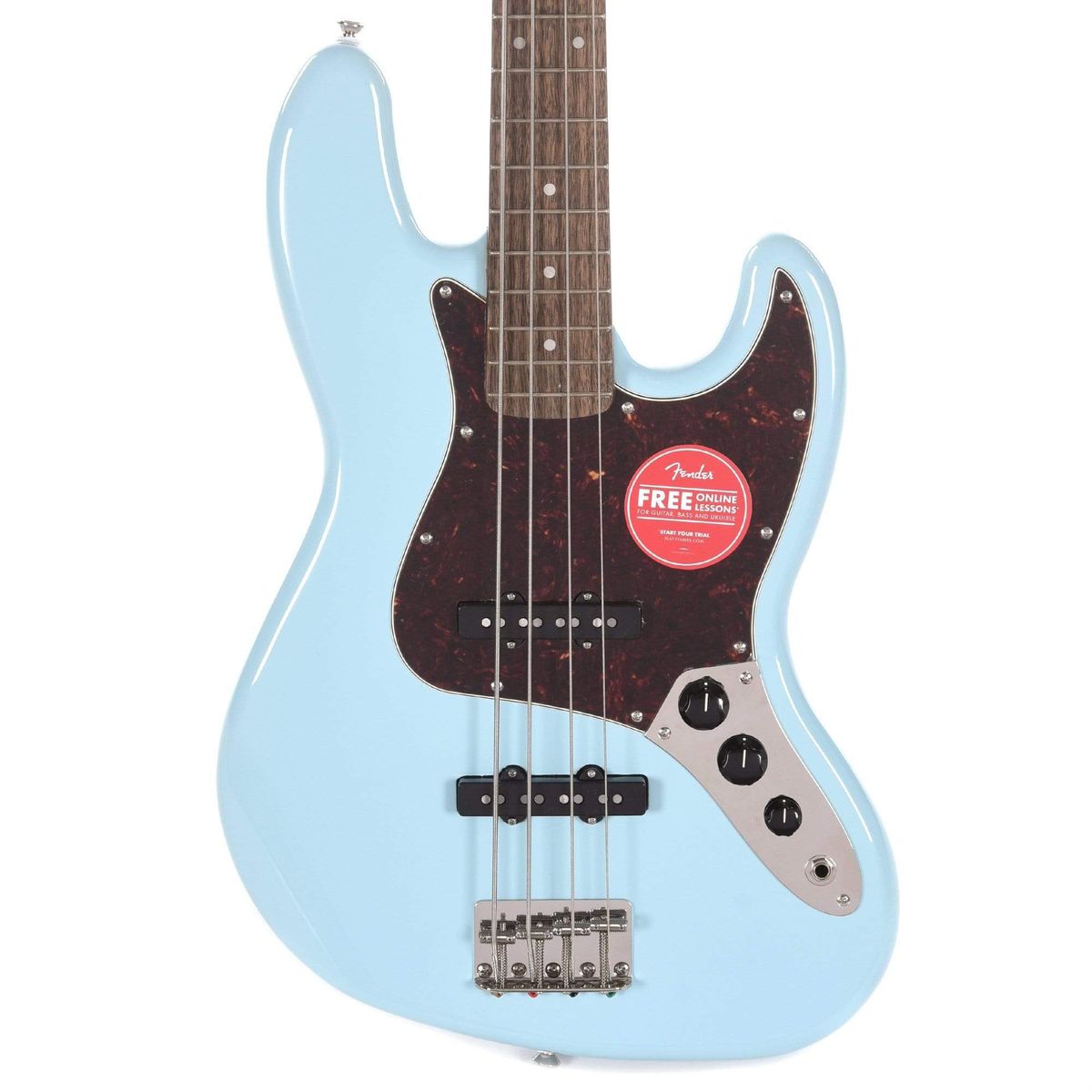 Squier Jazz Bass Blue Daphne Blue > Guitars Bass | Chicago Music Exchange