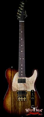 Suhr Custom Classic T HH Black Limba Body w/ Spalted Maple Pickguard ...