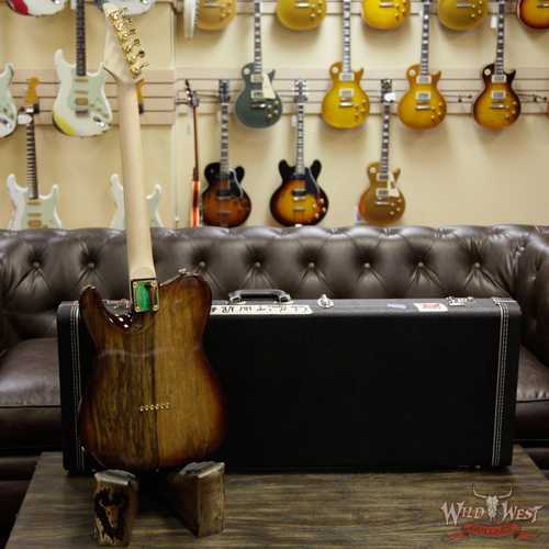 Suhr Custom Classic T HH Black Limba Body w/ Spalted Maple Pickguard ...