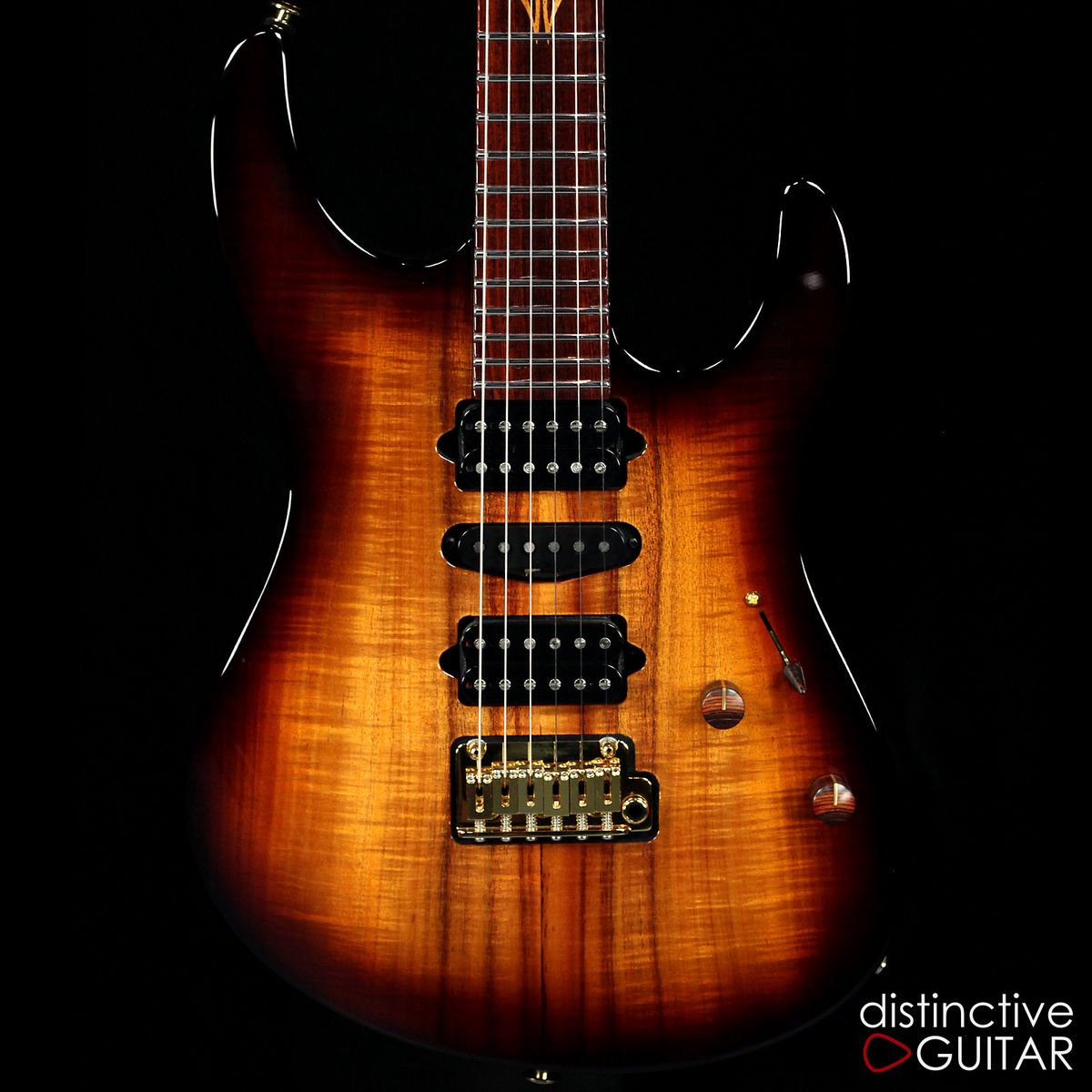 Suhr Custom Modern Curly Koa Dark Brown Burst > Guitars Electric Solid ...