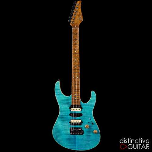 Suhr Modern Custom Bahama Blue Flame Top > Guitars Electric Solid Body ...