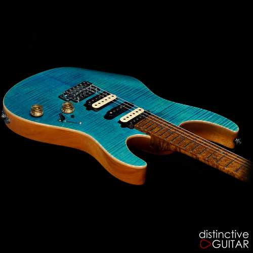 Suhr Modern Custom Bahama Blue Flame Top > Guitars Electric Solid Body ...