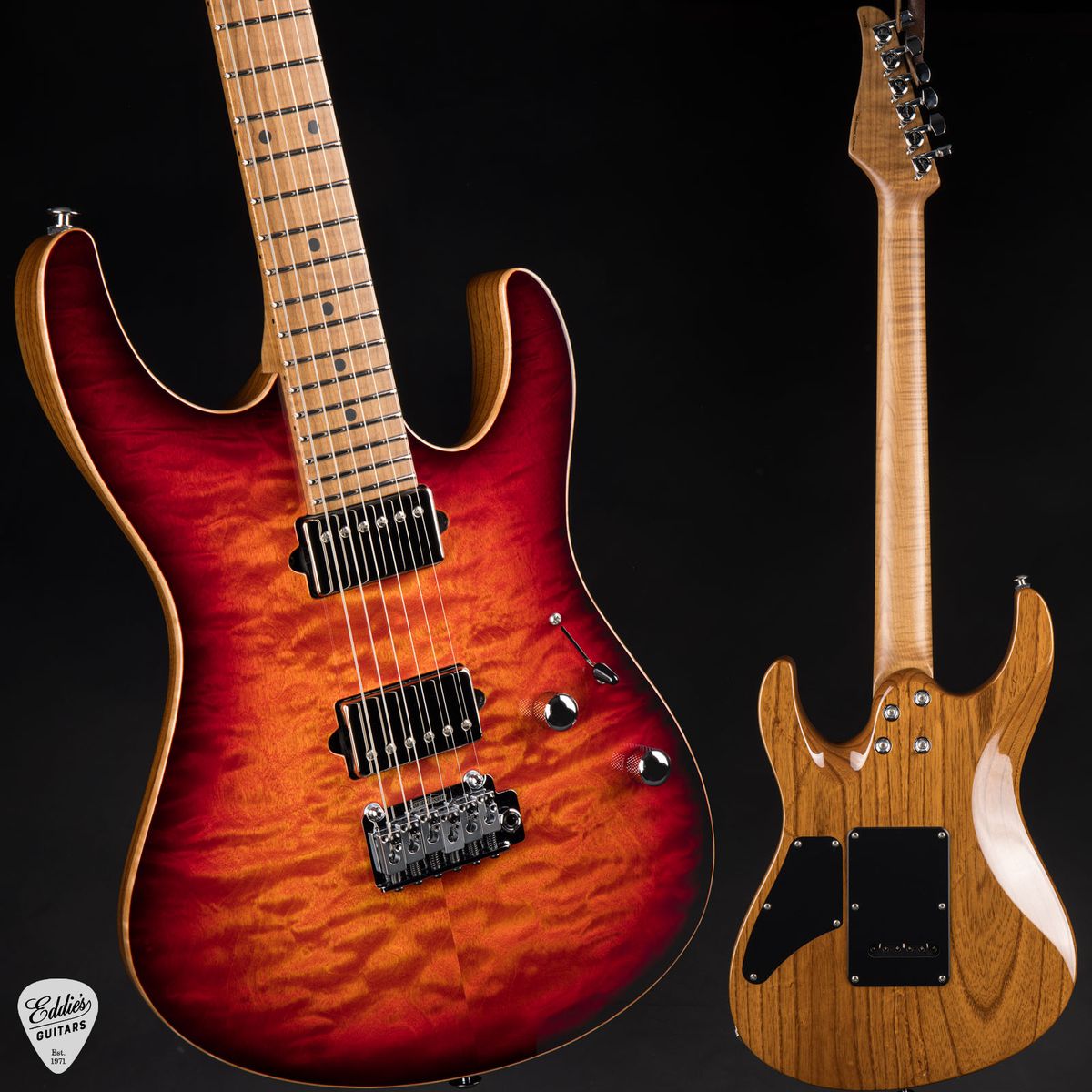 Suhr Modern Quilt Roasted - Inferno Burst > Guitars Electric Solid Body ...