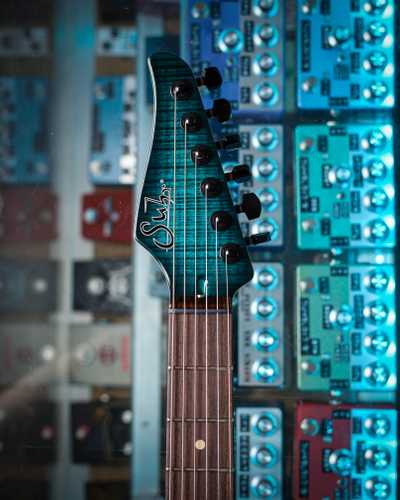Suhr Modern T Custom Trans Teal Burst > Guitars Electric Solid Body ...