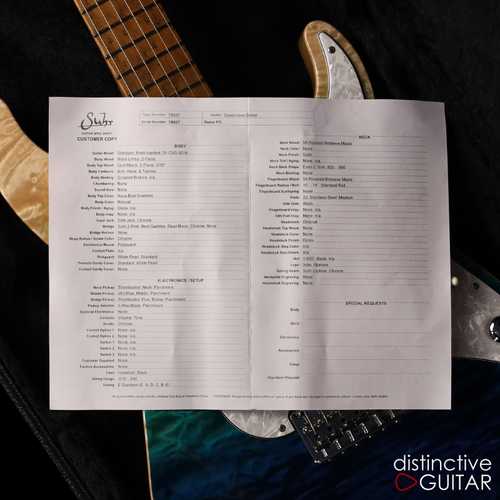 Suhr Standard Custom Aqua Blue Gradient > Guitars Electric Solid Body ...