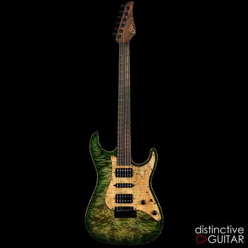 Suhr Standard Custom Faded Trans Green Burst > Guitars Electric Solid ...