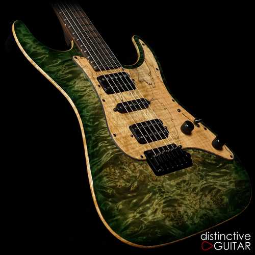 Suhr Standard Custom Faded Trans Green Burst > Guitars Electric Solid ...