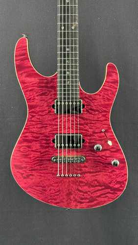 Suhr Suhr Custom Modern in Transparent Burgundy with Black Limba Body ...