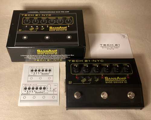 TECH 21 NYC PROGRAMMABLE BASS DRIVER DI > Effects | Imperial Guitar ...