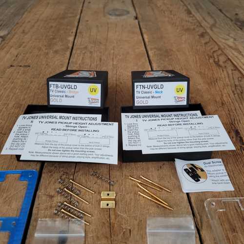 TV Jones Classic Pickup Pair FTN-UVGLD and FTB-UVGLD Gold > Guitar ...