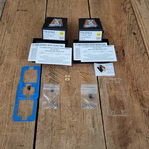 TV Jones Classic Pickup Pair FTN-UVGLD and FTB-UVGLD Gold > Guitar ...